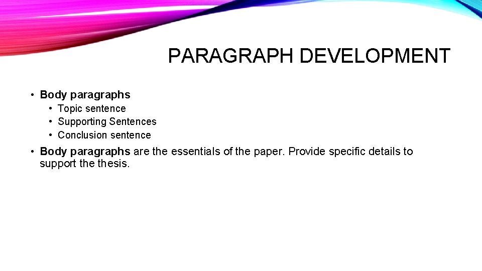 TYPES OF PARAGRAPHS LAP 3 Final Summative PARAGRAPH