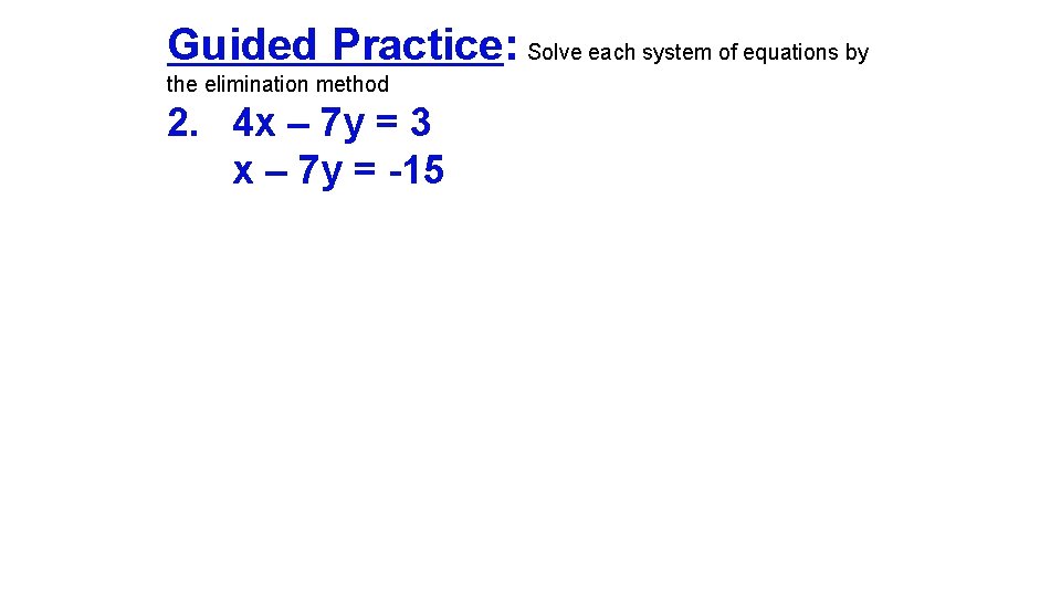 Slides from 1 12 16 So far Solve
