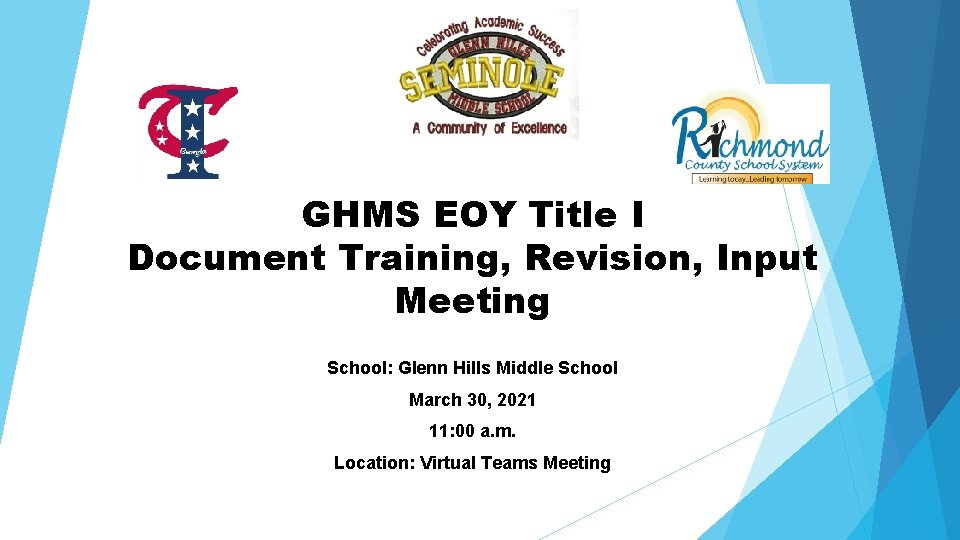 GHMS EOY Title I Document Training Revision Input