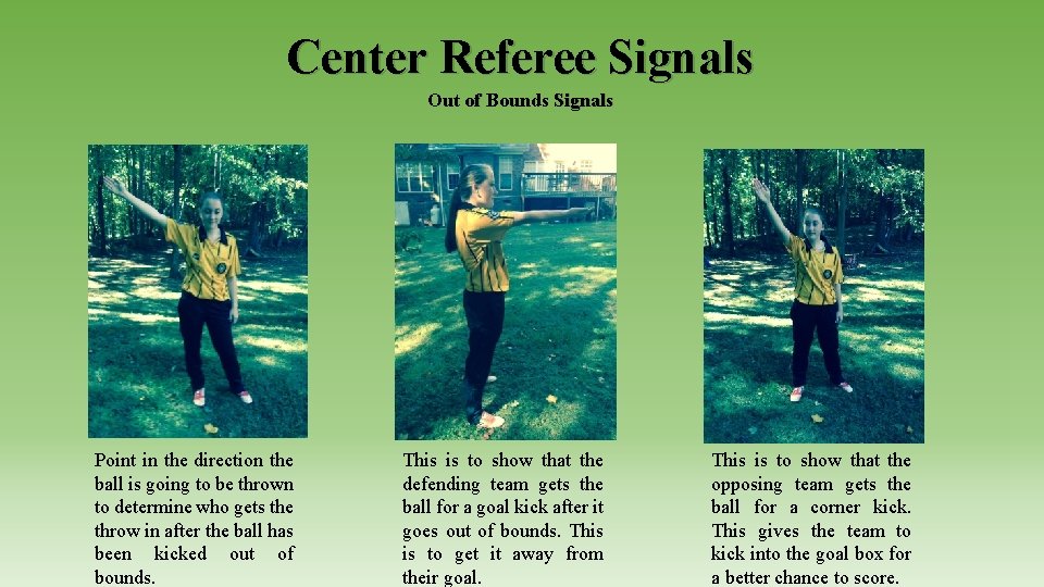 Refereeing Soccer By Maddie Griffin Materials Needed to