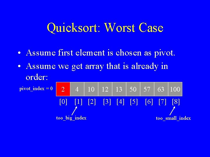 Quicksort Chapter 8 Kruse and Ryba Quicksort Algorithm