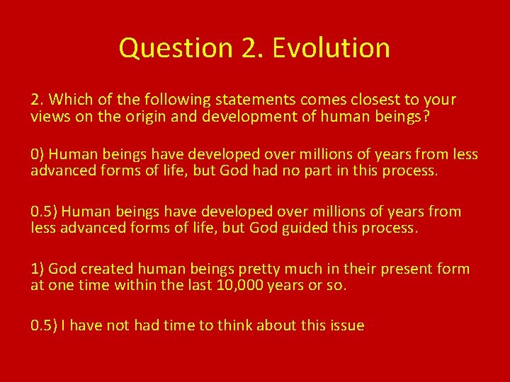 Identifications and Issue Positions of USCA Students Two