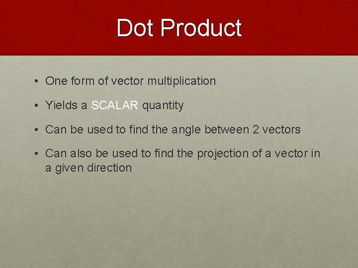 Vector Refresher Part 3 Vector Dot Product Definitions