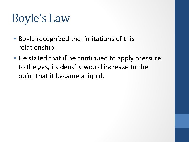 PressureVolume Relationship Boyles JTube Experiment 1662 Weight of