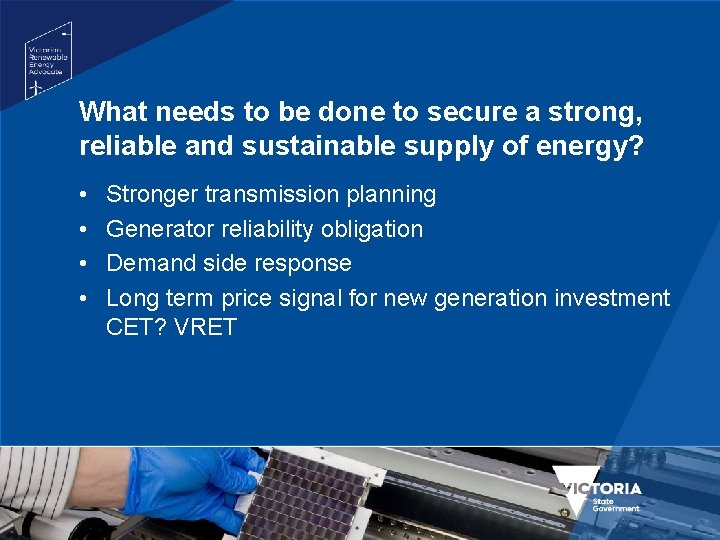 The state of play of renewables in Australia