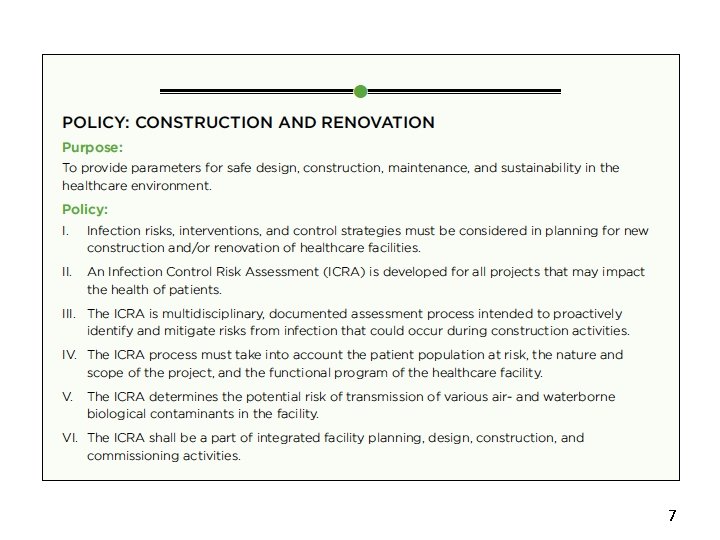 Infection Control Risk Assessment Issues New Construction Andrew