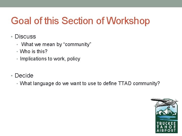 BOARD WORKSHOP 4 2 15 Agenda Welcome Purpose