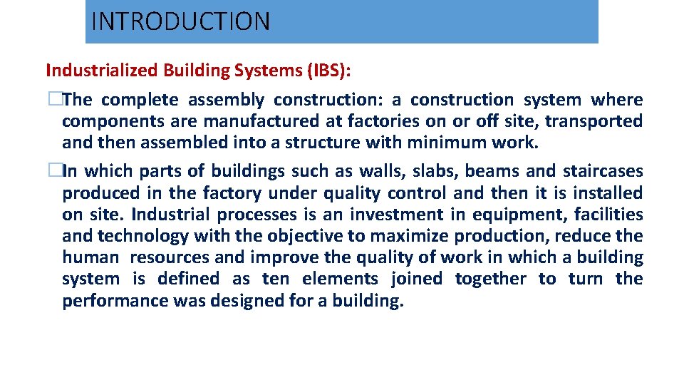 EAT 4553 INDUSTRIALISED BUILDING SYSTEM DR HJ UMAR