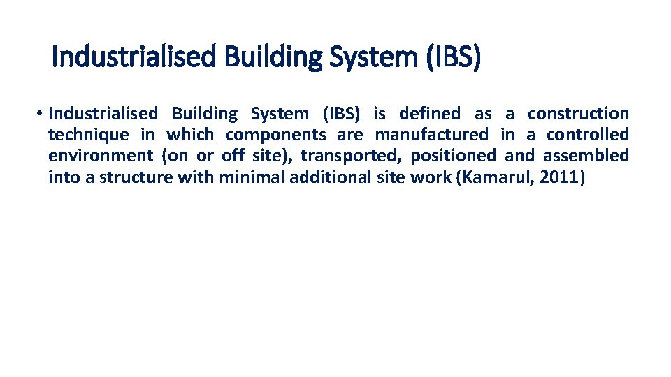 EAT 4553 INDUSTRIALISED BUILDING SYSTEM DR HJ UMAR