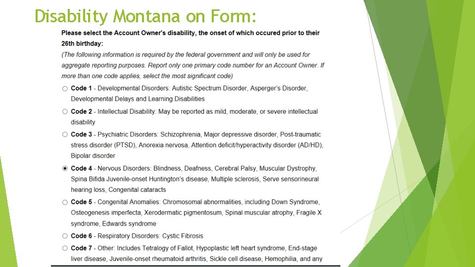 Montana ABLE Accounts Theresa Baldry ABLE Act within