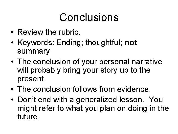 Introductions Review the rubric The key words are