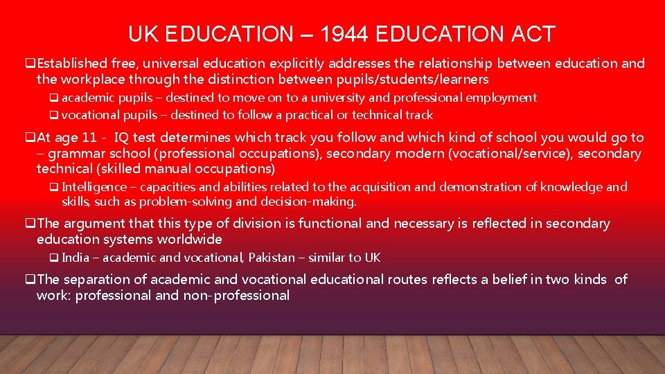 EDUCATION THE RELATIONSHIP BETWEEN EDUCATION AND OTHER SOCIAL