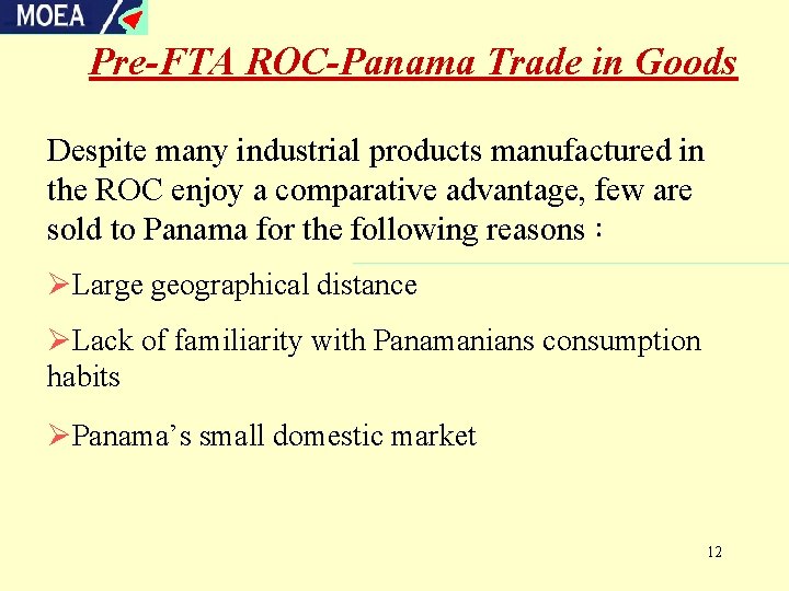 Benefits to Bilateral Trade and Investment from the