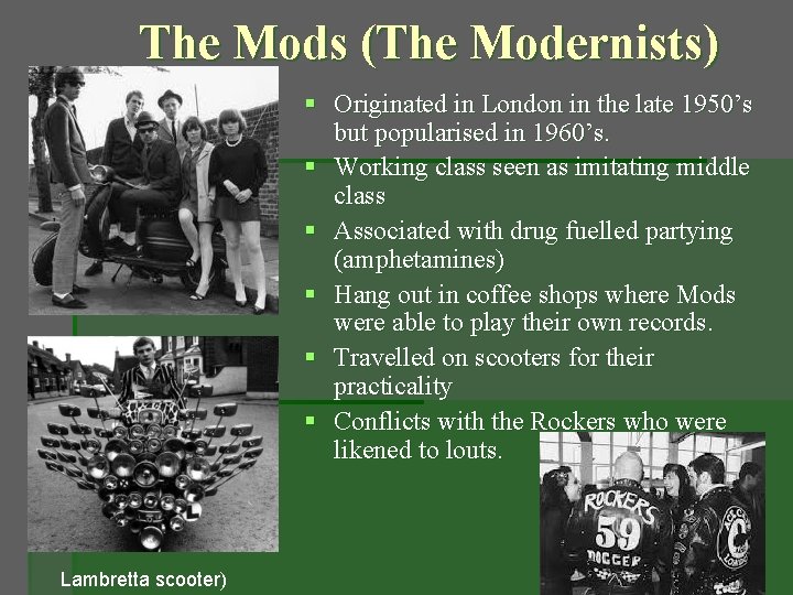 1960s Fashion Subcultures By Leanne Beckford The Mods