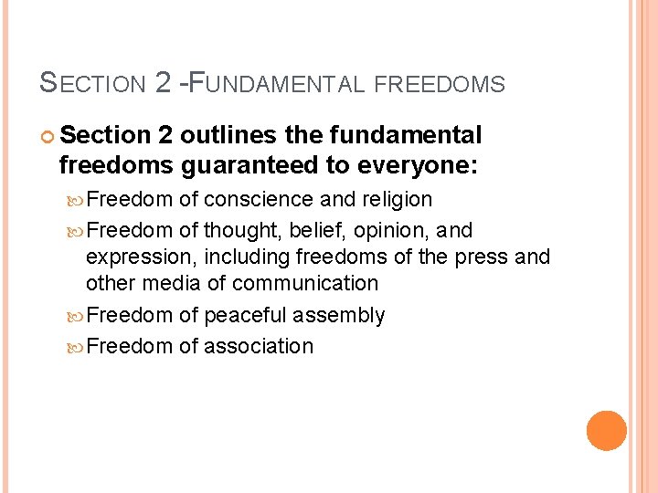 CANADIAN CHARTER OF RIGHTS AND FREEDOMS Pierre elliot