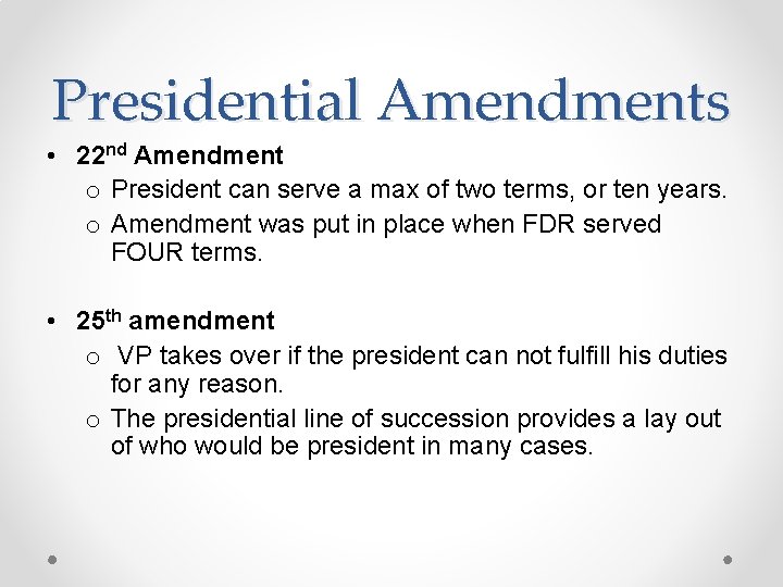 The Executive Branch National State and Local US