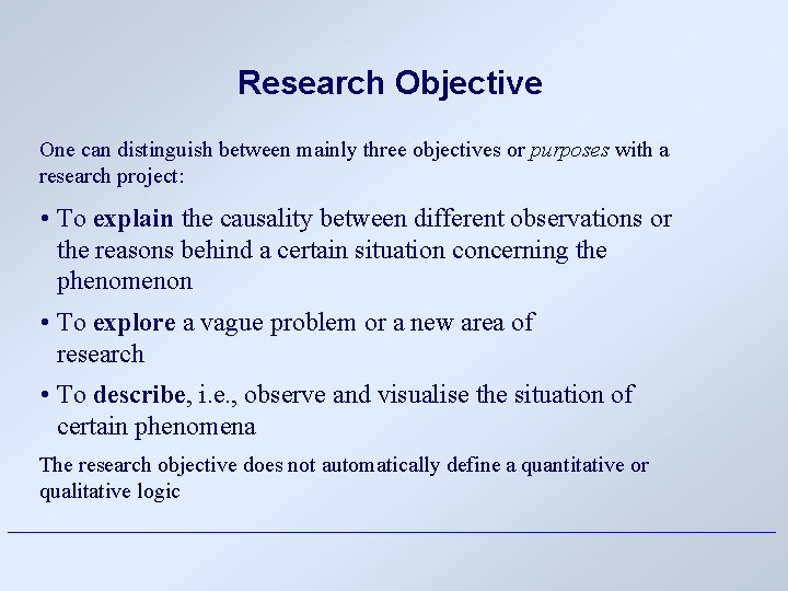 Writing Research Question and Research Objectives Selecting and