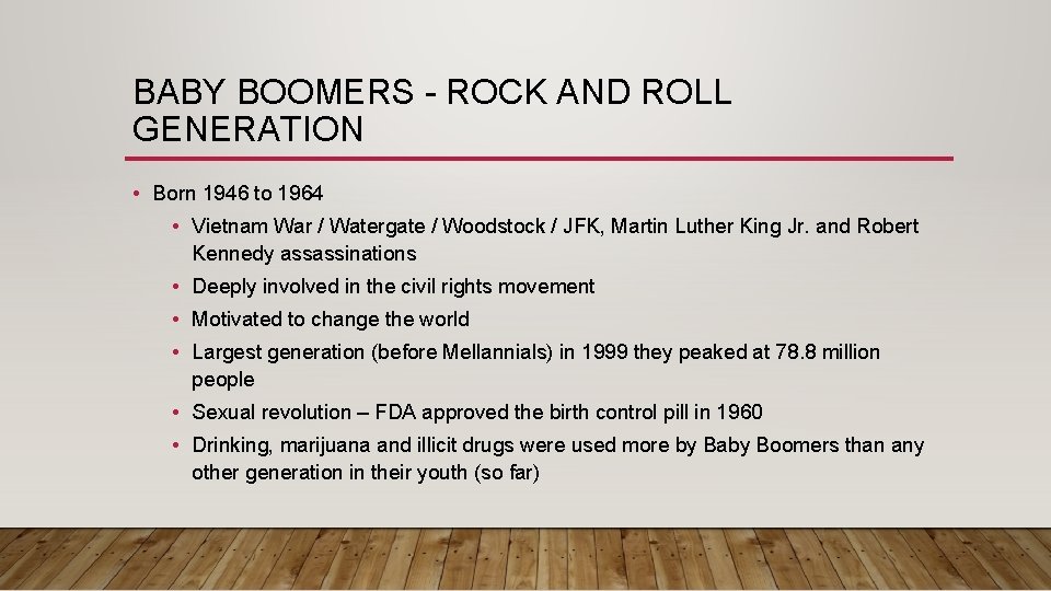 GENERATIONAL DIVIDE BRIDGING OUR DIFFERENCES CHRISTINA REDDICK IARE