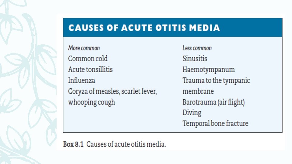 Acute Otitis Media Acute Otitis Media Acute otitis