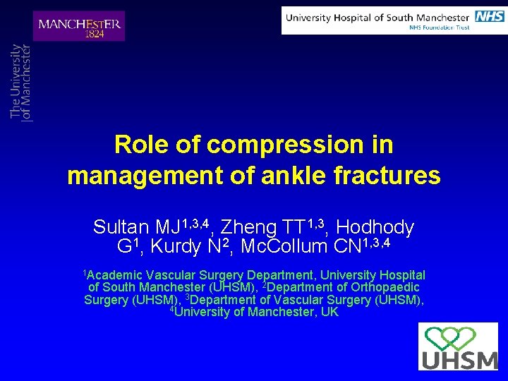 Role of compression in management of ankle fractures