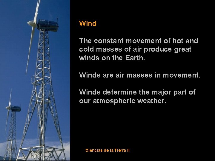 Masses of air Movement of air Wind Earth