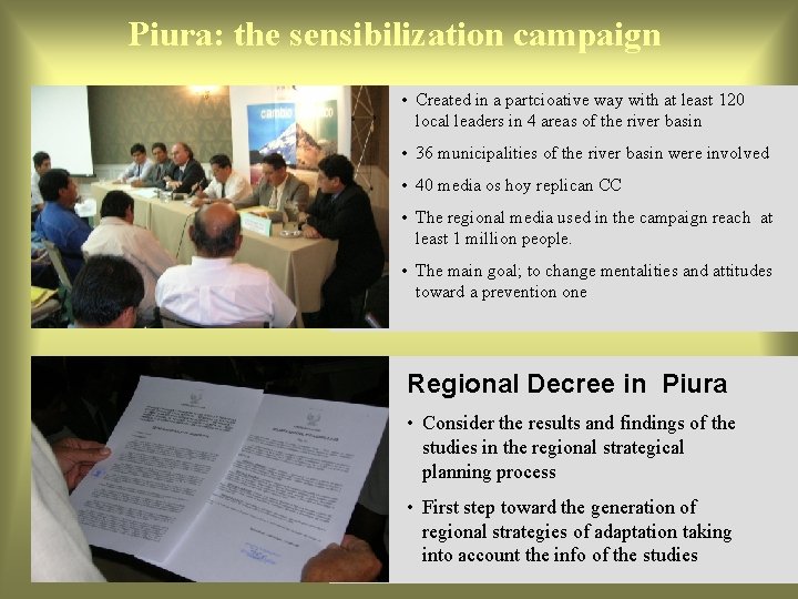 Difusin y Comunicacin Piura the sensibilization campaign Colective