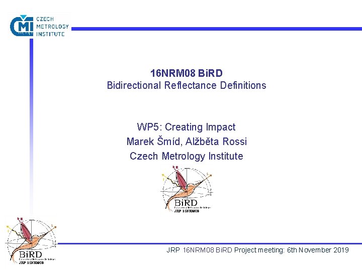 16 NRM 08 Bi RD Bidirectional Reflectance Definitions