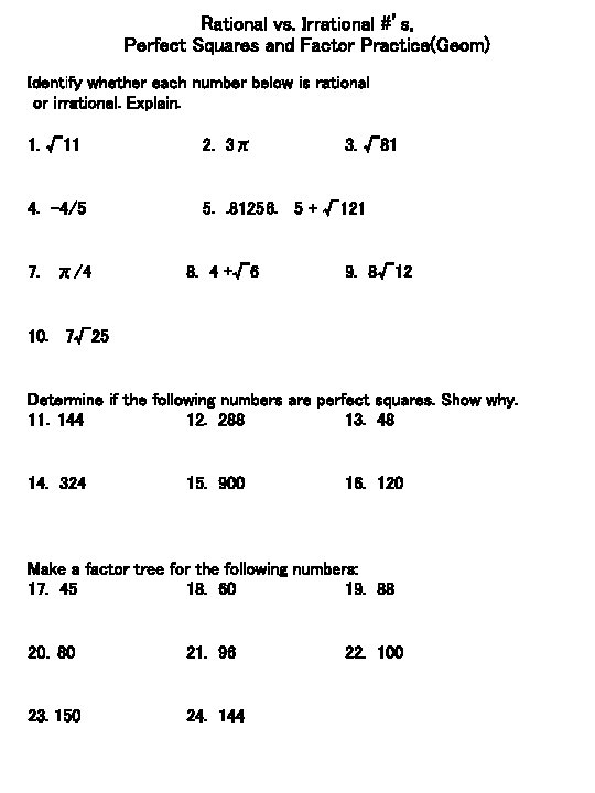 Warmup 8 17Geom Add or subtract each set