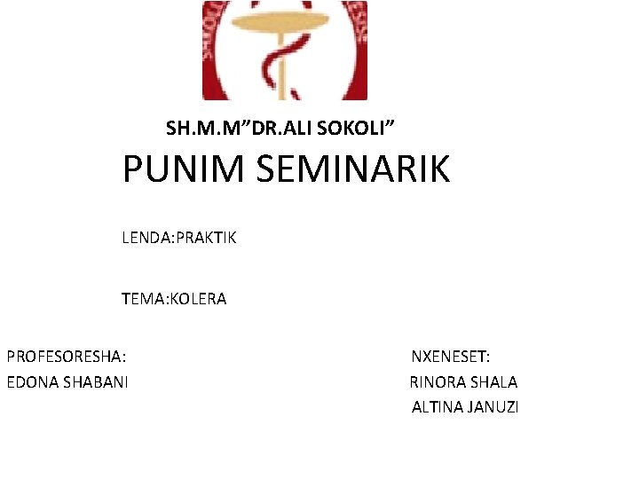 SH M MDR ALI SOKOLI PUNIM SEMINARIK LENDA