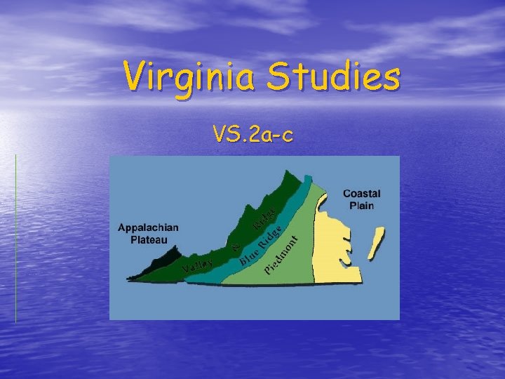 Virginia Studies VS 2 ac What We Know
