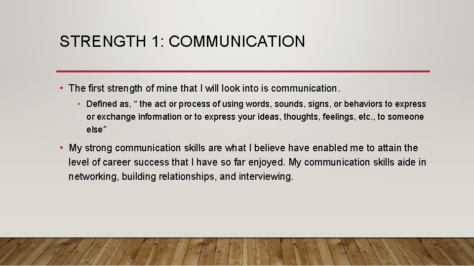 MY STRENGTHS AND WEAKNESSES BY AARON SPELLACY INTRODUCTION