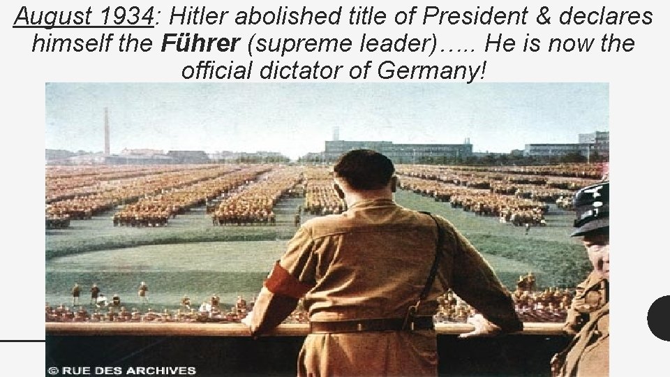 THE OUTBREAK OF WWII 1933 1941 How dictators