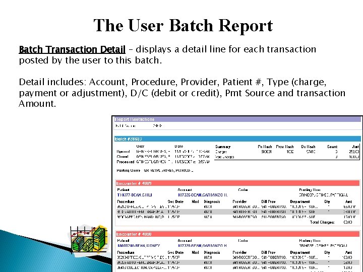 Lesson 4 The User Batch Report This material