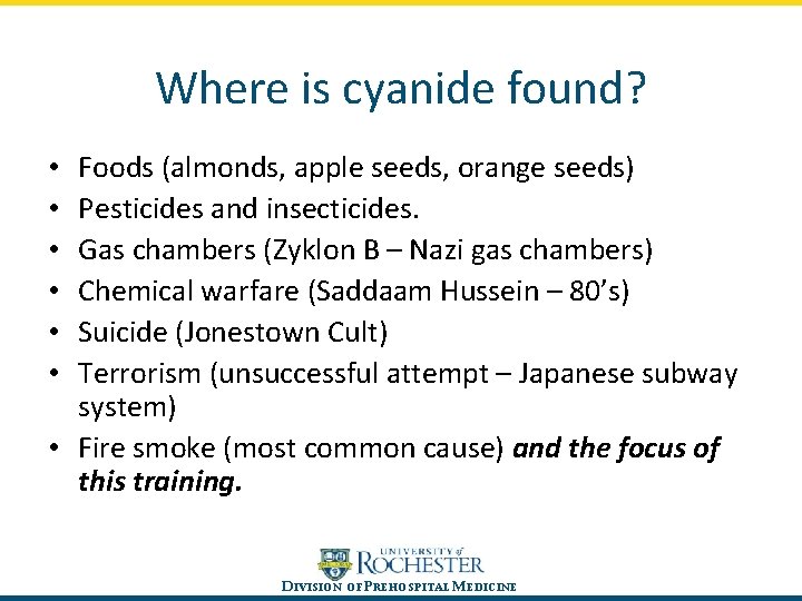 Smoke Inhalation and Management Jeremy T Cushman MD