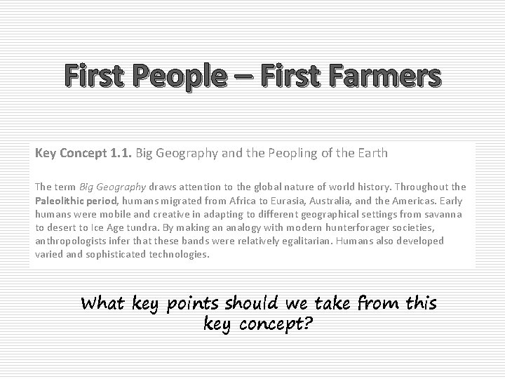 What is History From PREhistory to CIVILIZATION PERIOD