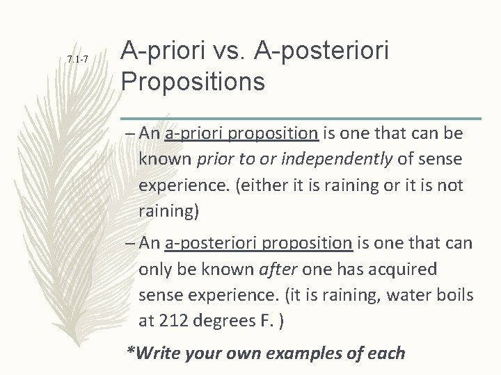 Philosophy April 19 th Objective Opener Is it