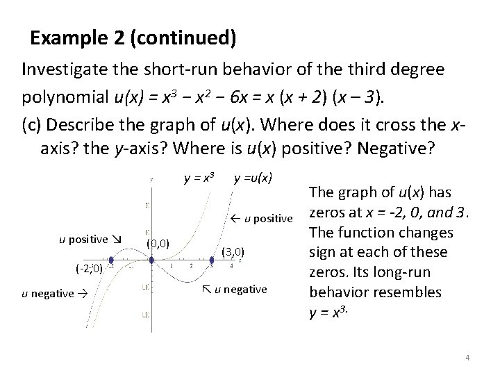 11 3 THE SHORTRUN BEHAVIOR OF POLYNOMIALS 1