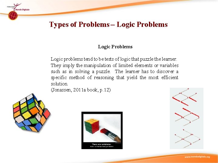 Types of Problems Didactic Suggestions 1 These are
