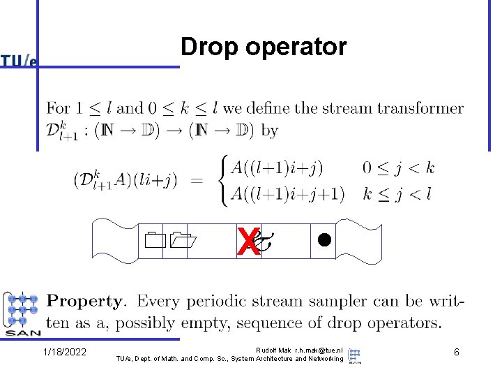 PeriodicDropTake Calculus for Stream Transformers based on CSReport