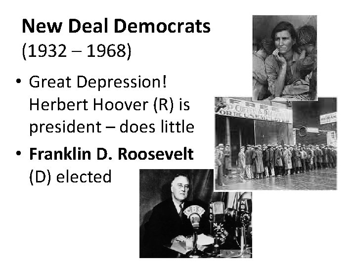 Political Parties Evolution of Parties One Party System