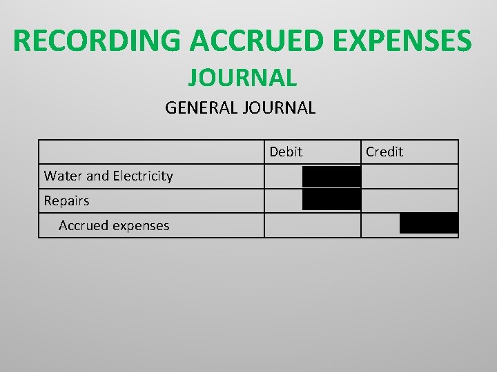 YEAREND ACCOUNTING PROCEDURES Expense adjustments Grade 10 Accounting