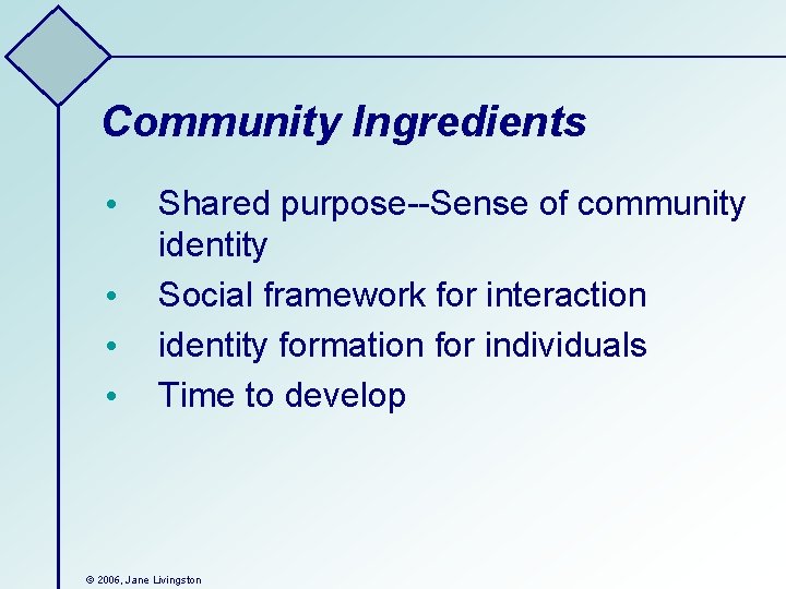 Building Community in a Blended Course How to