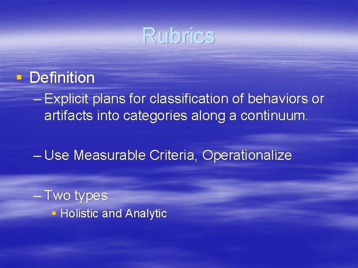 Grading Rubrics Heartland Community College IDC Rubrics Purpose