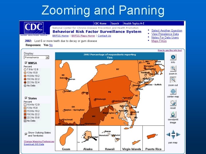 BRFSS Maps Visualizing Oral Health Surveillance Data James