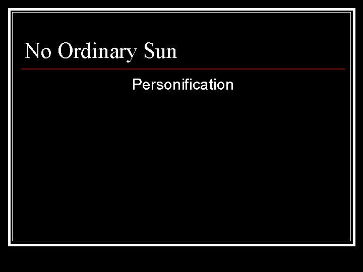 No Ordinary Sun By Hone Tuwhare Hone Tuwhare