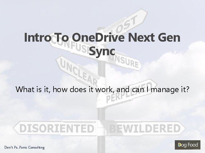 Intro To One Drive Next Gen Sync What