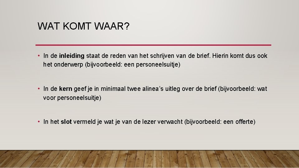 LES 5 DE ZAKELIJKE BRIEF SCHRIJVEN 3 3