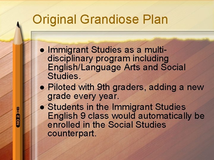 The Curriculum as Mirror Building an Immigrant Studies