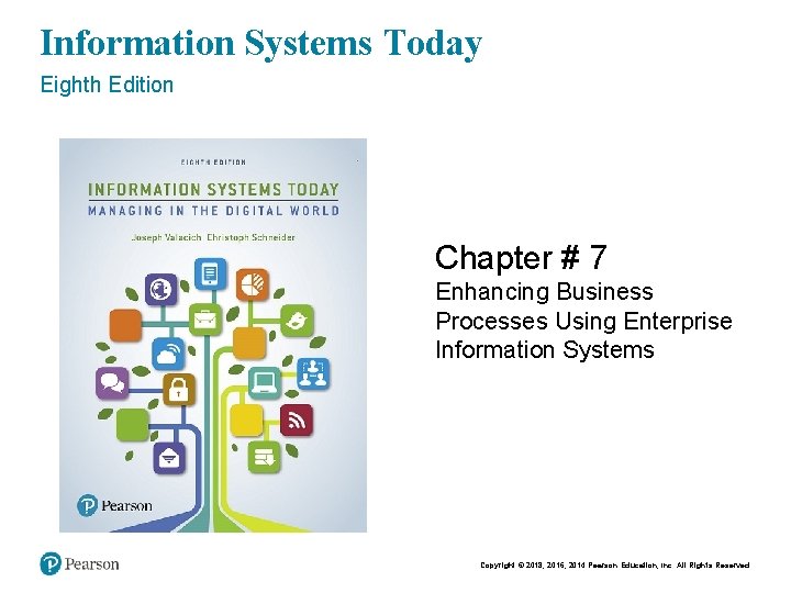 Information Systems Today Eighth Edition Chapter 7 Enhancing