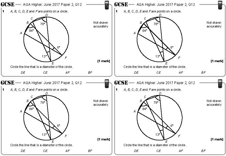 Angles Mixed With Circle Theorems Higher GCSE Questions